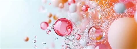 Molecular Structure Skincare Concept Soft Bokeh Background Premium Ai