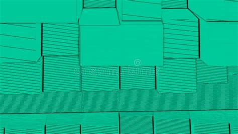 Abstract Cubes Background Random Motion Loopable Animation Green Cubes Stock Footage Video
