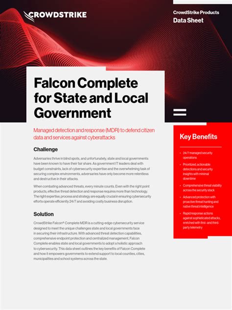 Crowdstrike Falcon Complete For State Government Data Sheet Pdf