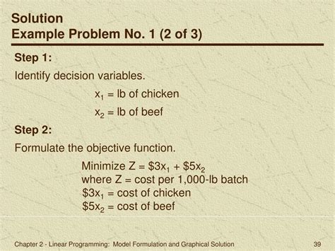 Ppt Chapter 2 Linear Programming Model Formulation And Graphical Solution Powerpoint