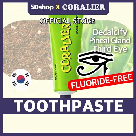 [coralier] Fluoride Free Toothpastes Basil Lemon From Korea Decalcify