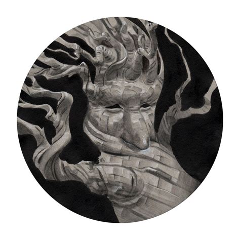 Nosy Tree An Uncanny Forest Ent Painting Etsy