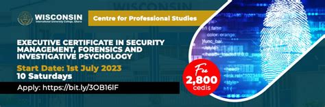 Executive Certificate In Security Management Forensics And Investigative