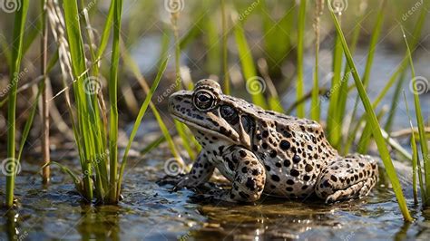 The Marsh S Secret A Mississippi Gopher Frog S Safe Hideaway Stock Illustration Illustration