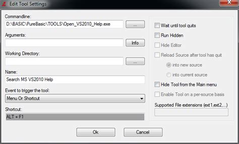 Editor Tool Vs2010 Help Integration Purebasic Forums English