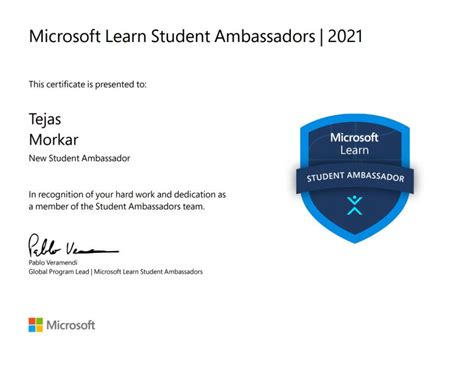 tejas morkar on linkedin microsoft microsoftlearn mlsa