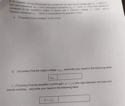 Solved Presented By A Model With An Open Circuit Voltage Chegg