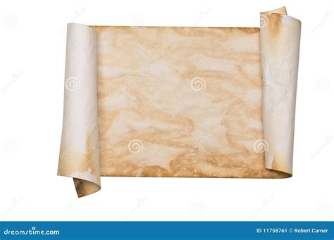 Ancient Parchment Scroll Stock Image Image Of Grunge 11758761