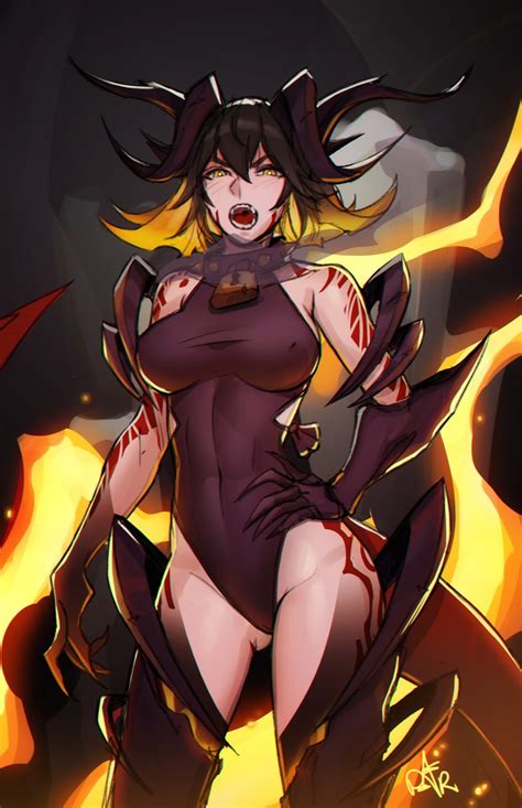 Black Dragon Girl Original Drawn By Distr Danbooru