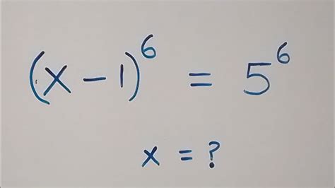 A Nice Math Olympiad Exponential Equation The Six Solutions YouTube
