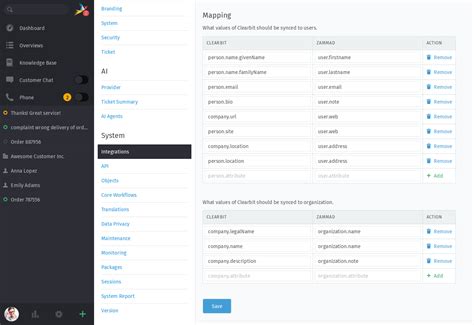 Clearbit — Zammad Admin Documentation Documentation