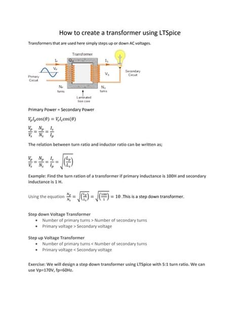 How To Create A Transformer Using Lt Spice Pdf