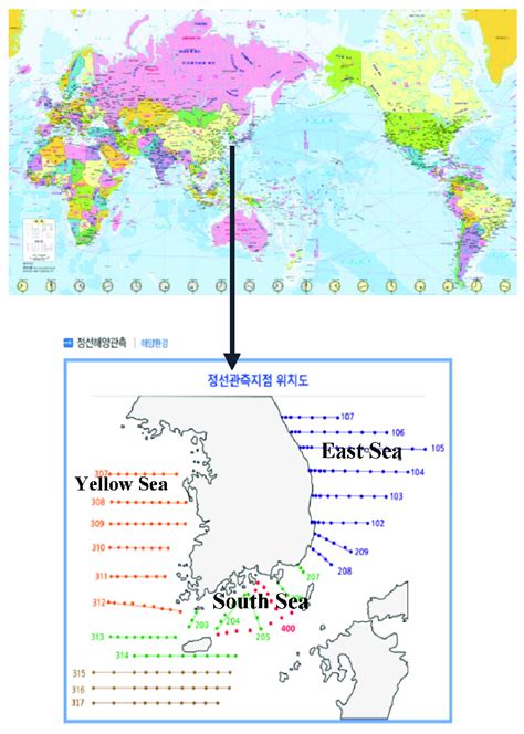 Location Of The Serial Oceanographic Observation Stations Source Of Download Scientific