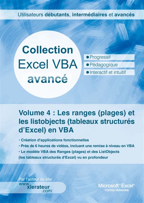 VBA avancé vol Gestion des Range et des Listobjects XLérateur