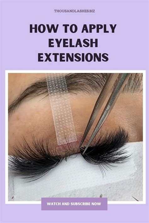 How To Apply Eyelash Extensions Artofit