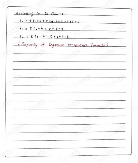 solved find the second third and fourth terms of the sequence