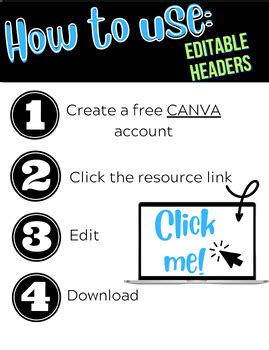 CANVA Editable Google Doc Headers By JaclynAlexis TPT
