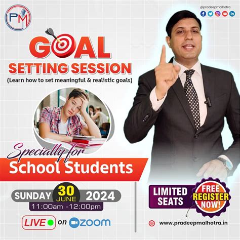Free Goal Setting Session By Pradeep Malhotra Pradeep Malhotra Posted On The Topic Linkedin
