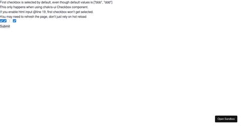 Reac Hook Form With Chakra Ui Checkbox Selects First Element Codesandbox