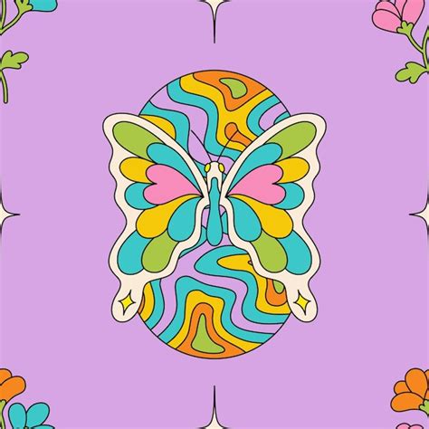 Premium Vector Retro Groovy Seamless Patterns