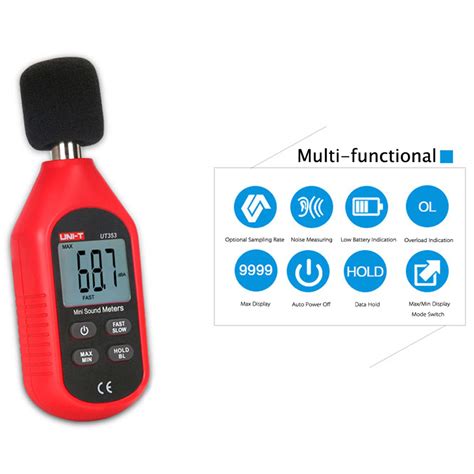 UNI T Sound Level Meter Mini LCD Display Digital Sound Level Meter Noise Measuring Instrument