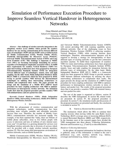 pdf simulation of performance execution procedure to improve seamless