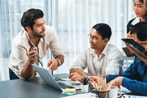 Data Analysts Team Of Office Worker Collaborate On Bi Dashboard