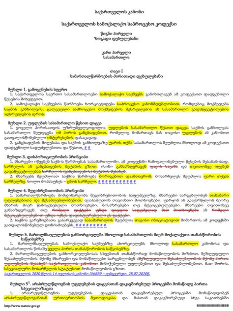 1 საქართველოს სამოქალაქო საპროცესო კოდექსი Pdf