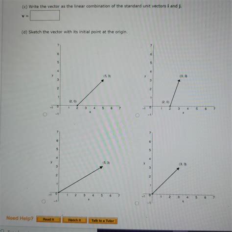 solved the initial and terminal points of a vector v are