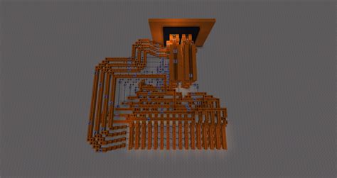 4 bit binary decoder with number display it s my first one r redstone