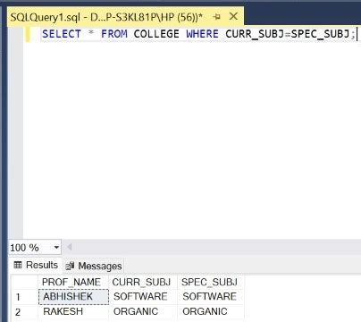 How To Compare Two Columns For Equality In SQL Server GeeksforGeeks