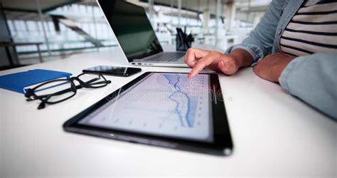 Innovative Data Analyst Maximizing Business Performance Through Data Analytics Stock Image