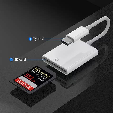 Usb C To Sd Card Reader Usb C To Micro Sd Memory Card Reader Adapter Compatible With Pad Pro