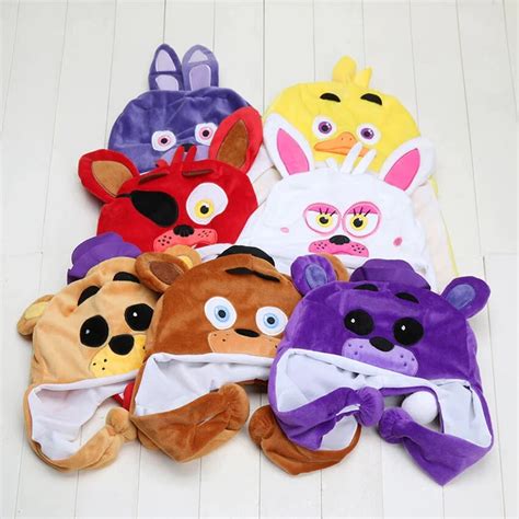 7 Styles Fnaf Five Nights At Freddy Plush Toys Cosplay Cap Hat Cosplay