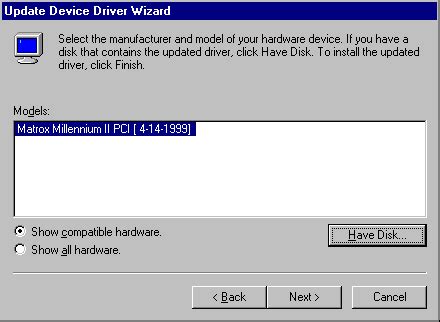 Graphics Card Driver Upgrade