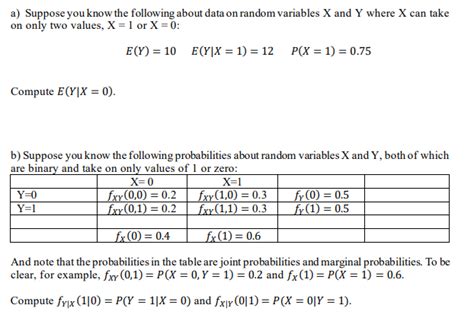 Solved A Suppose You Know The Following About Data On Chegg