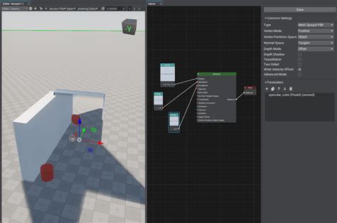 Box Projection Environment Probe With Mesh Transparent PBR Material Rendering UNIGINE