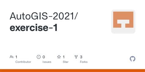 github autogis 2021 exercise 1