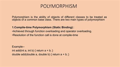 Polymorphism And Virtual Functions Ppt Bioinformatics Pptx Programming Languages Computing