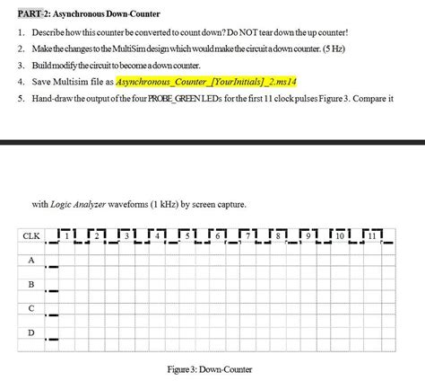 Solved PART Asynchronous Down Counter Describe How Chegg Com