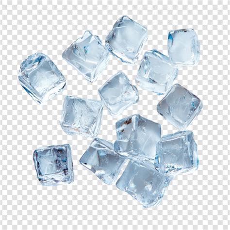 반이는 얼음 큐브가 떨어지는 신선한 차가운 음료 Ai 생성 Psd