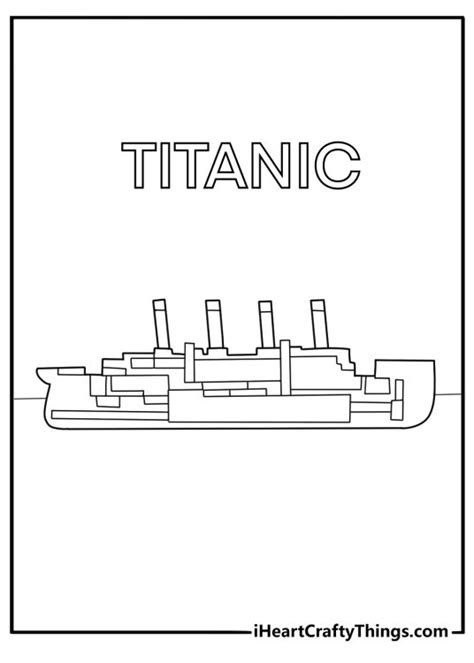 30 Titanic Coloring Pages 100 Free To Download And Print