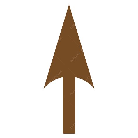Arrow Axis Y Flat Brown Color Icon Increase Glyph Isolated Straight