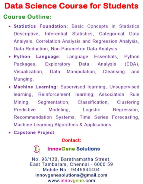 Data Science Using Python In Chennai Id 22042276588