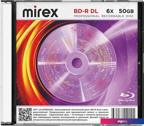 BD-R диск Mirex 50Gb 6х UL141006A6S (1 шт.) купить в Минске, цена