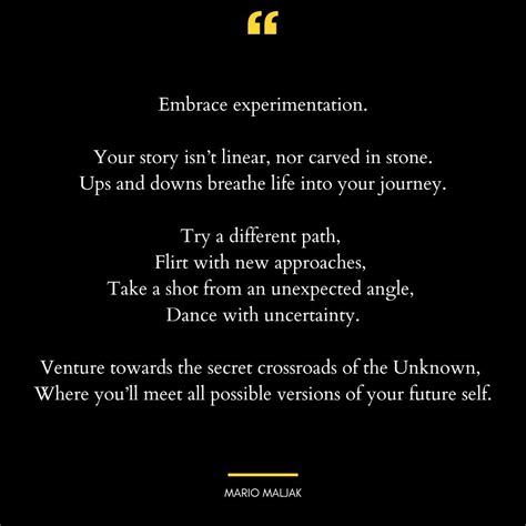 Embrace Experimentation Your Story Isnt Linear Nor Carved In Stone