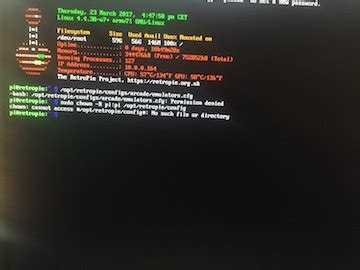 Change Emulator Permission Denied RetroPie Forum