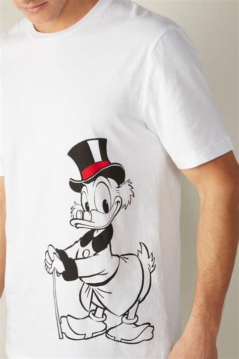Scrooge Mcduck Print T Shirt Intimissimi