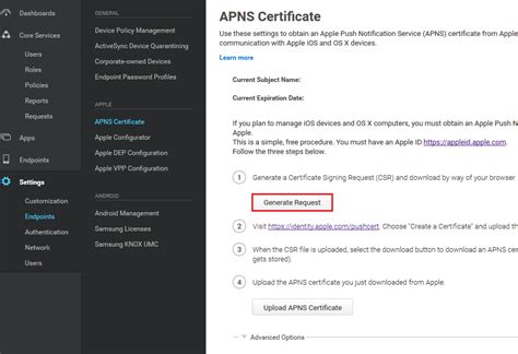 Upload Apple Push Notification Service Apns Certificate For Ios Users