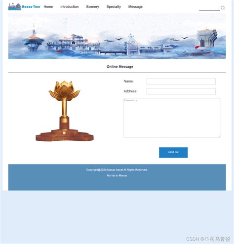 Html静态网页作业——澳门英文旅游网站设计与实现htmlcssjavascript静态网页设计与制作题目 Csdn博客